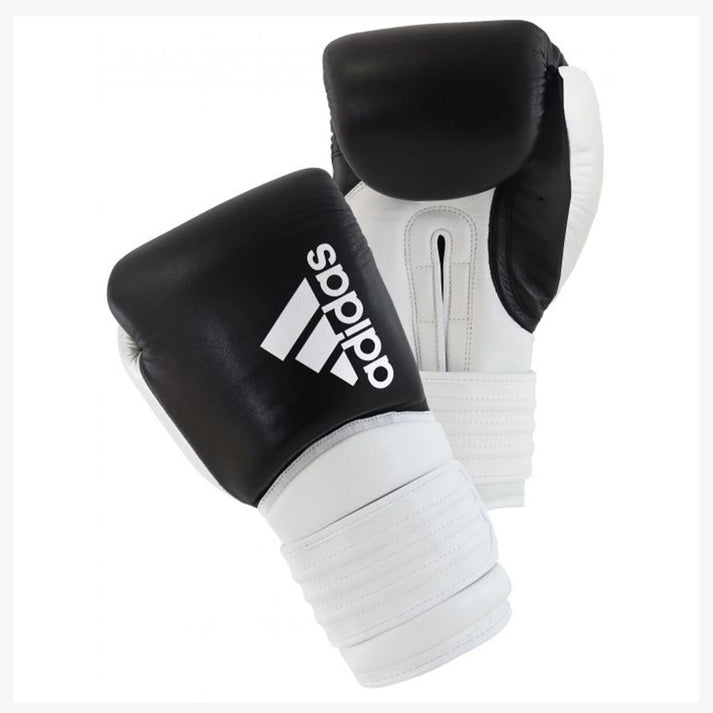 ADIDAS 14oz BLACK / WHITE HYBRID 300 BOXING GLOVES – Rings Boxing Limited